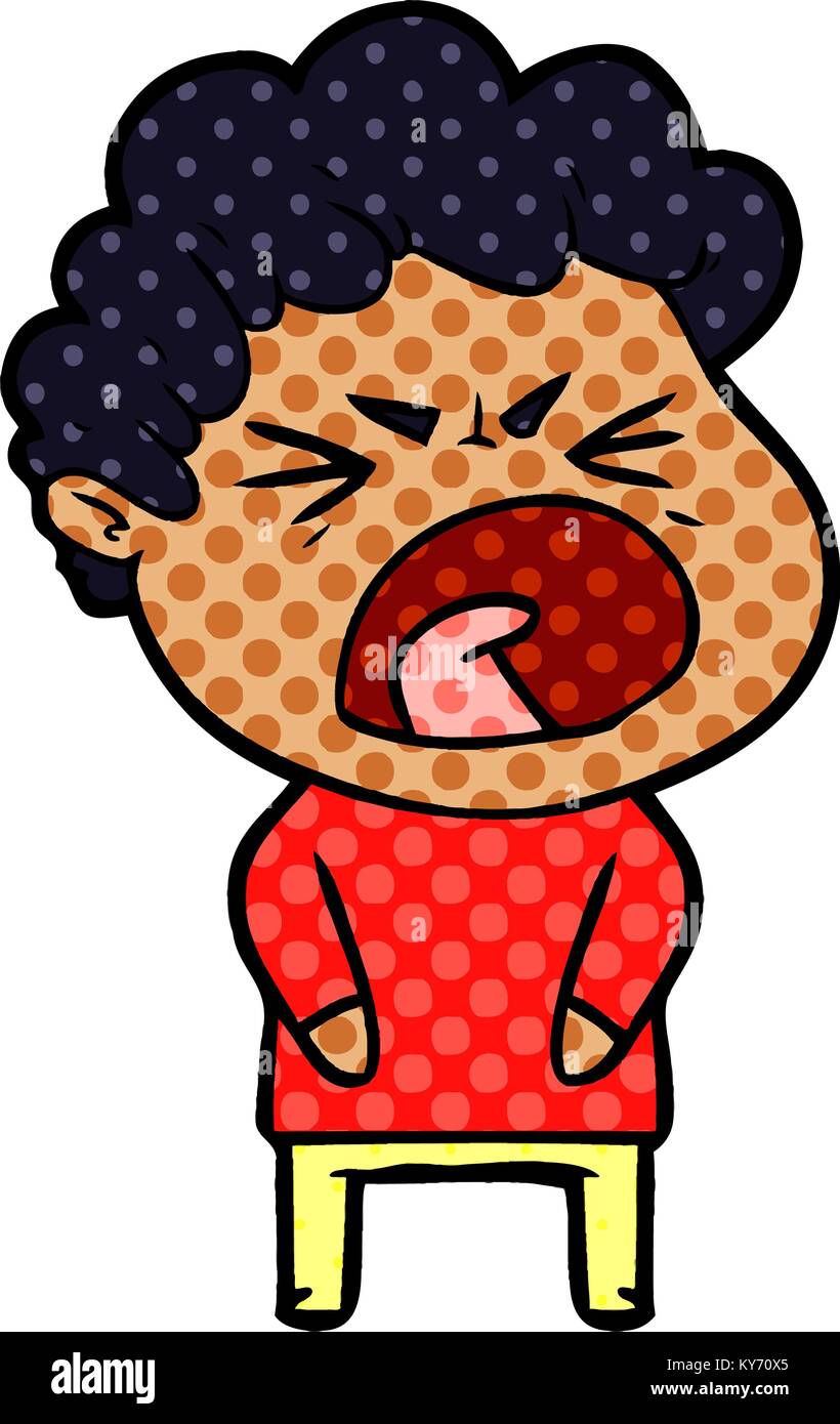 cartoon furious man Stock Vector Image & Art - Alamy