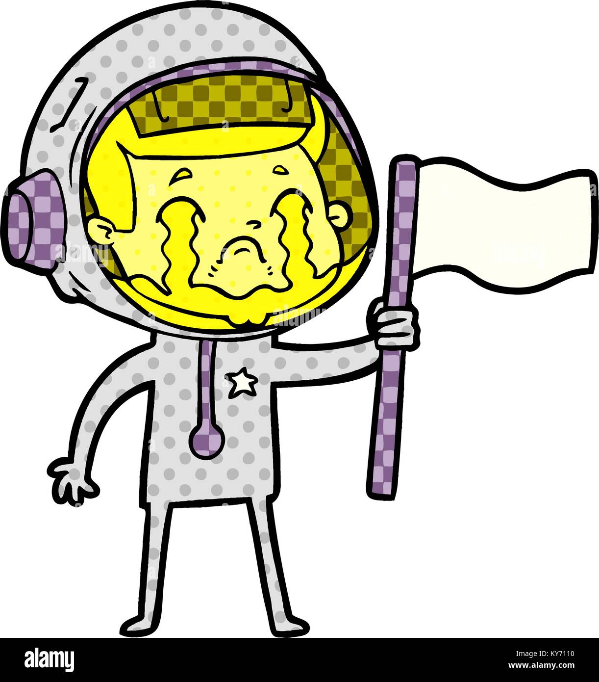 cartoon crying astronaut Stock Vector Image & Art - Alamy