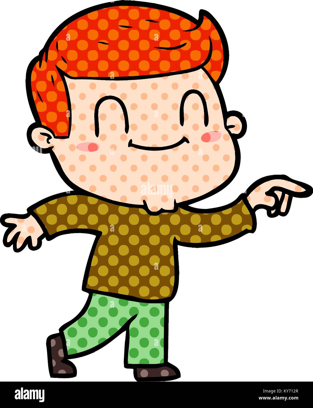 cartoon friendly man Stock Vector Image & Art - Alamy