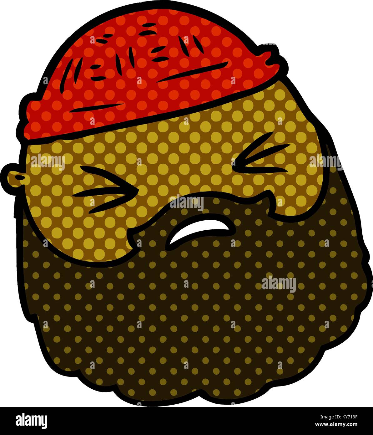 cartoon male face with beard Stock Vector Image & Art - Alamy