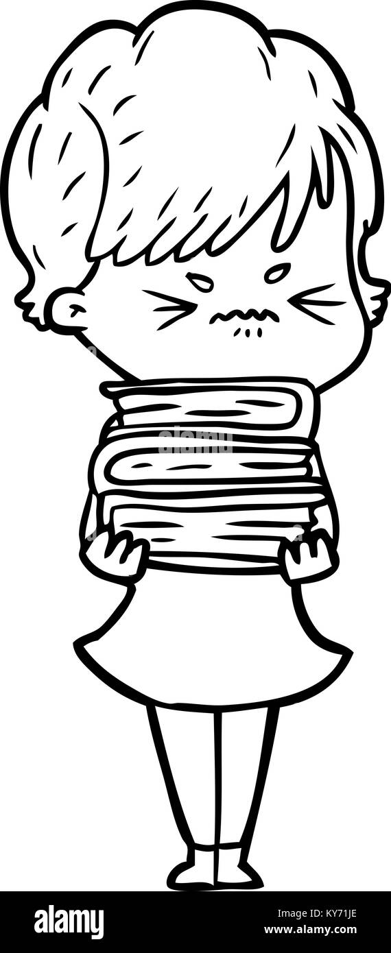 cartoon frustrated woman Stock Vector Image & Art - Alamy