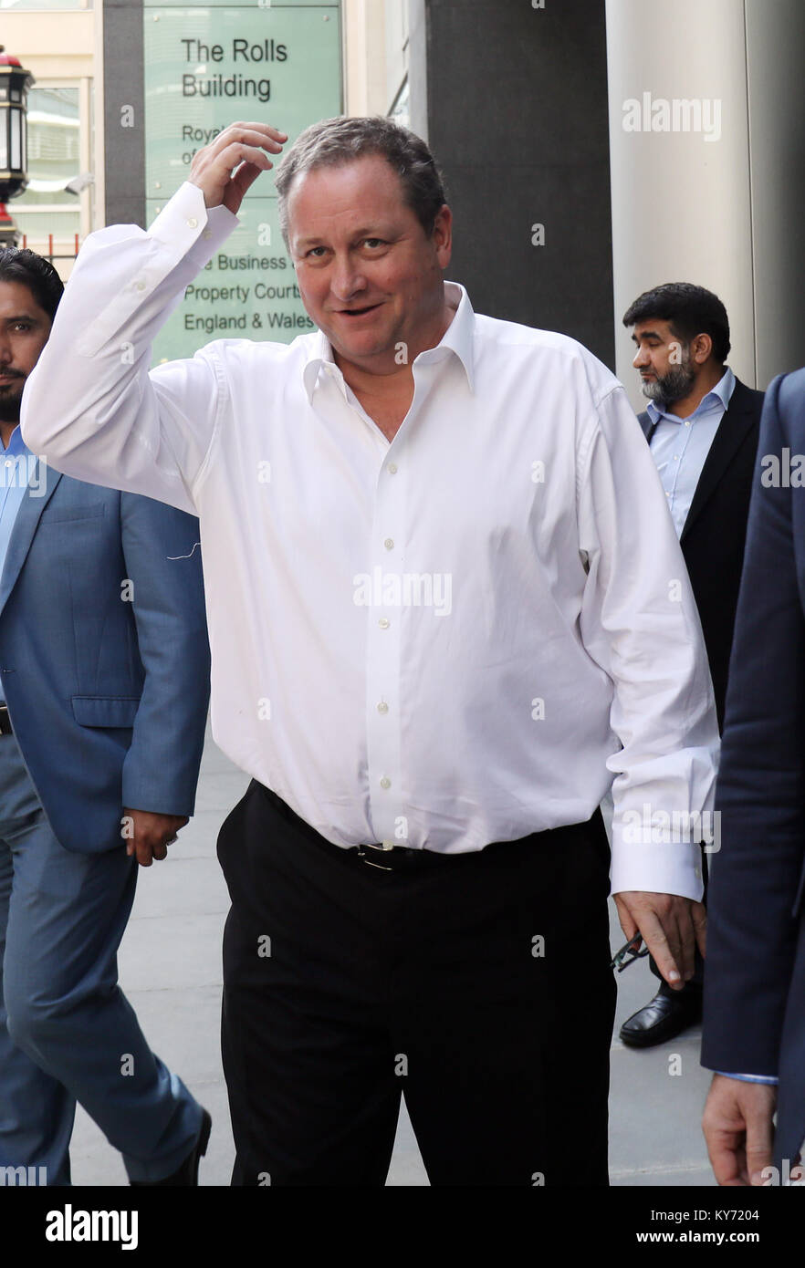 Pic shows: Mike Ashley - Jeff Blue case at the High Court in London ...