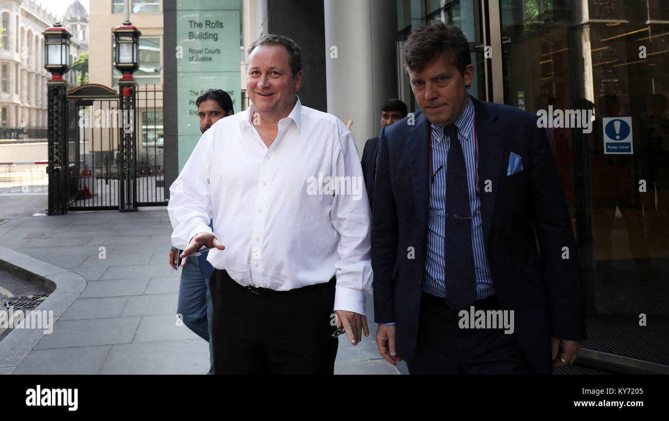 Pic shows: Mike Ashley - Jeff Blue case at the High Court in London ...