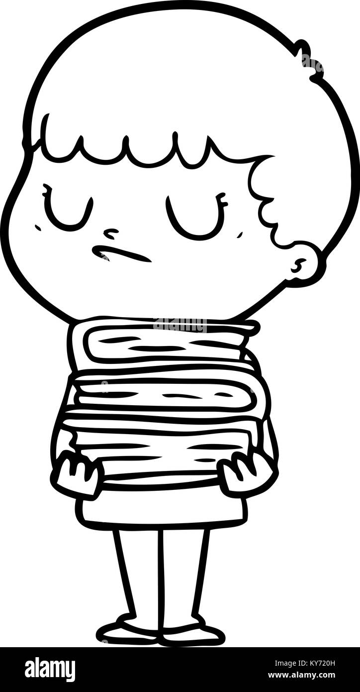 cartoon grumpy boy Stock Vector Image & Art - Alamy