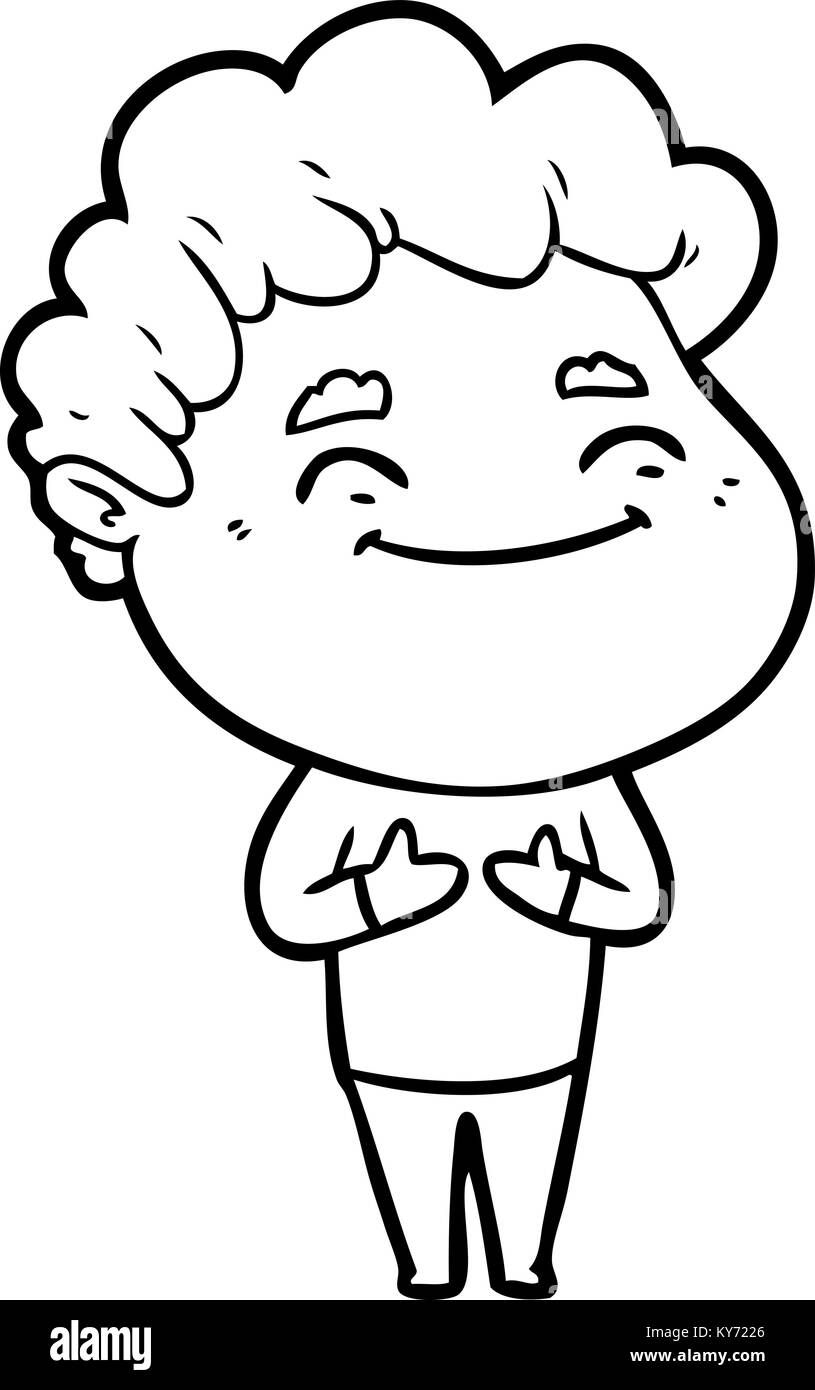 cartoon friendly man Stock Vector Image & Art - Alamy