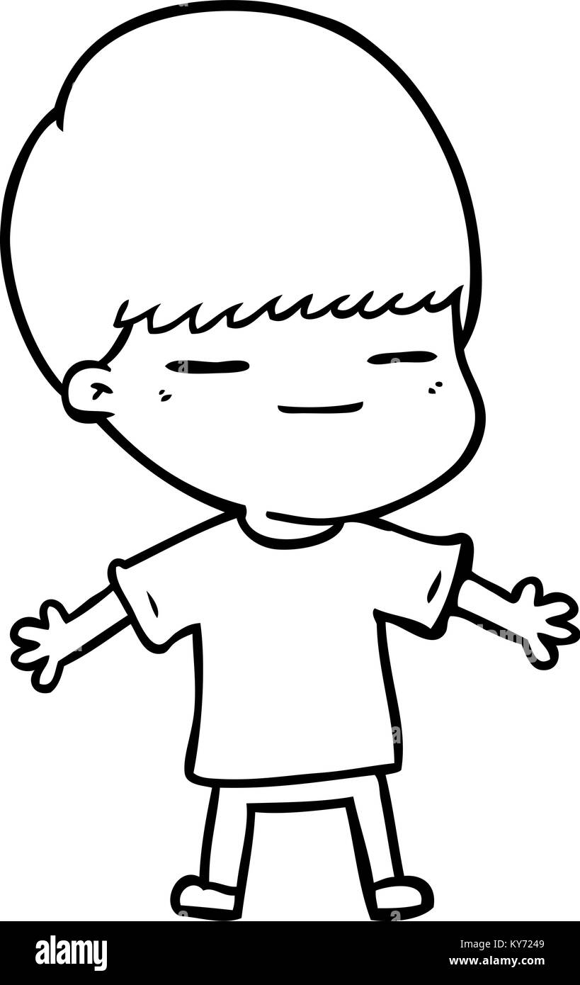 cartoon smug boy Stock Vector Image & Art - Alamy