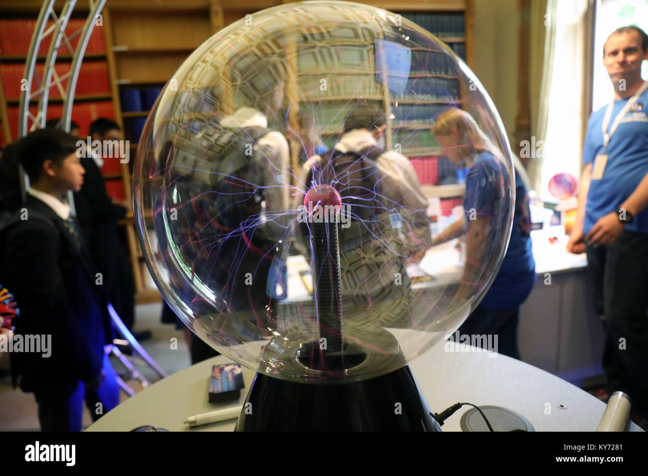 Plasma ball supernova machine Stock Photo - Alamy