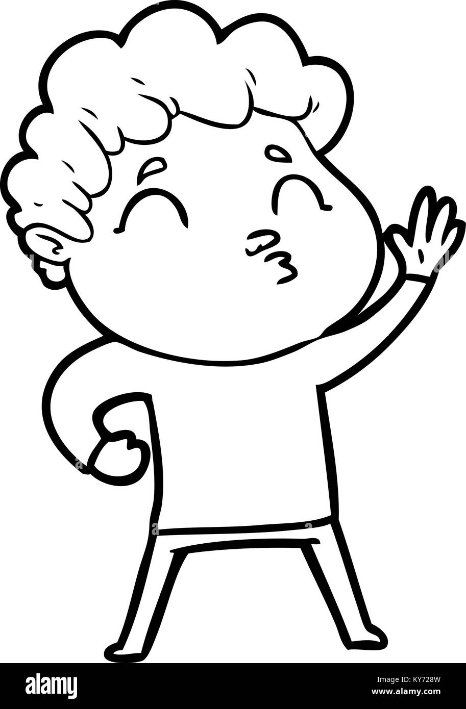 cartoon man pouting Stock Vector Image & Art - Alamy