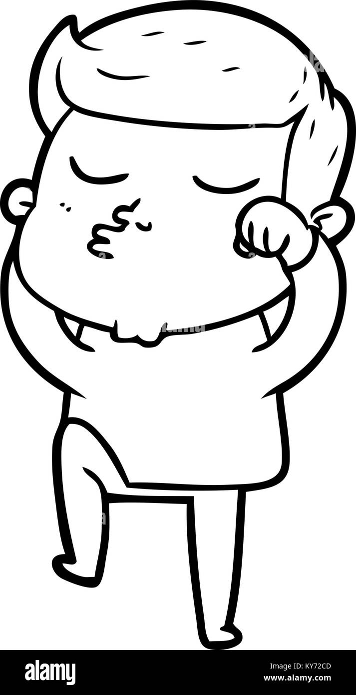 cartoon model guy pouting Stock Vector Image & Art - Alamy