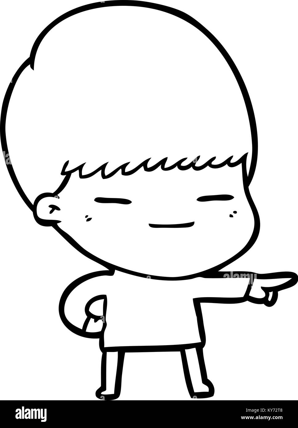 cartoon smug boy Stock Vector Image & Art - Alamy
