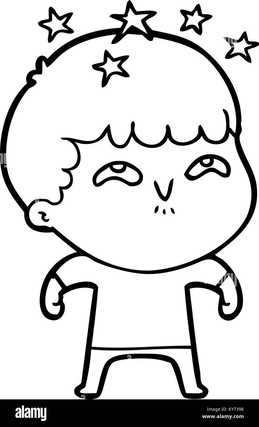 cartoon amazed boy Stock Vector Image & Art - Alamy