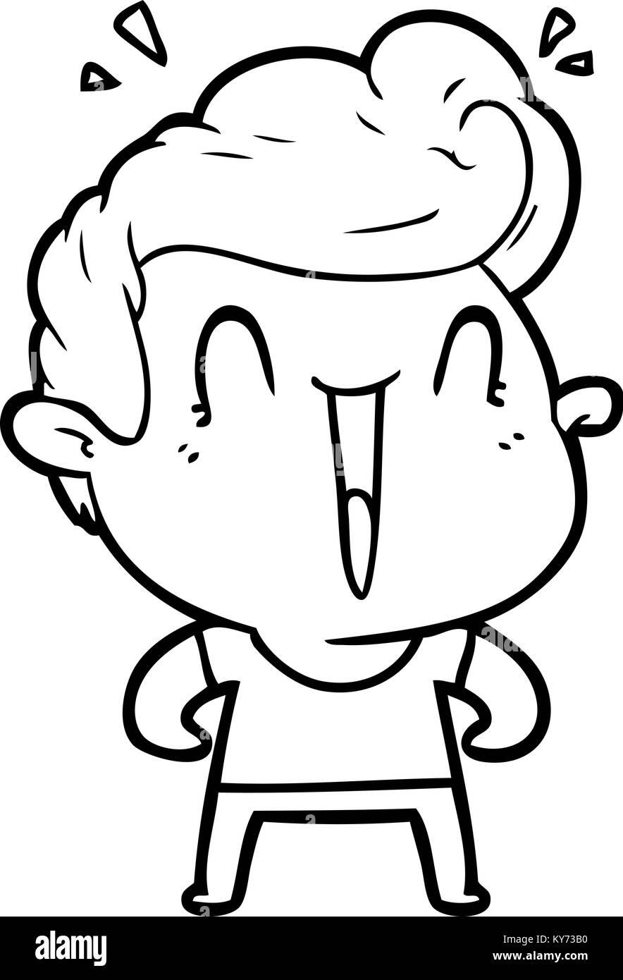 cartoon happy man Stock Vector Image & Art - Alamy