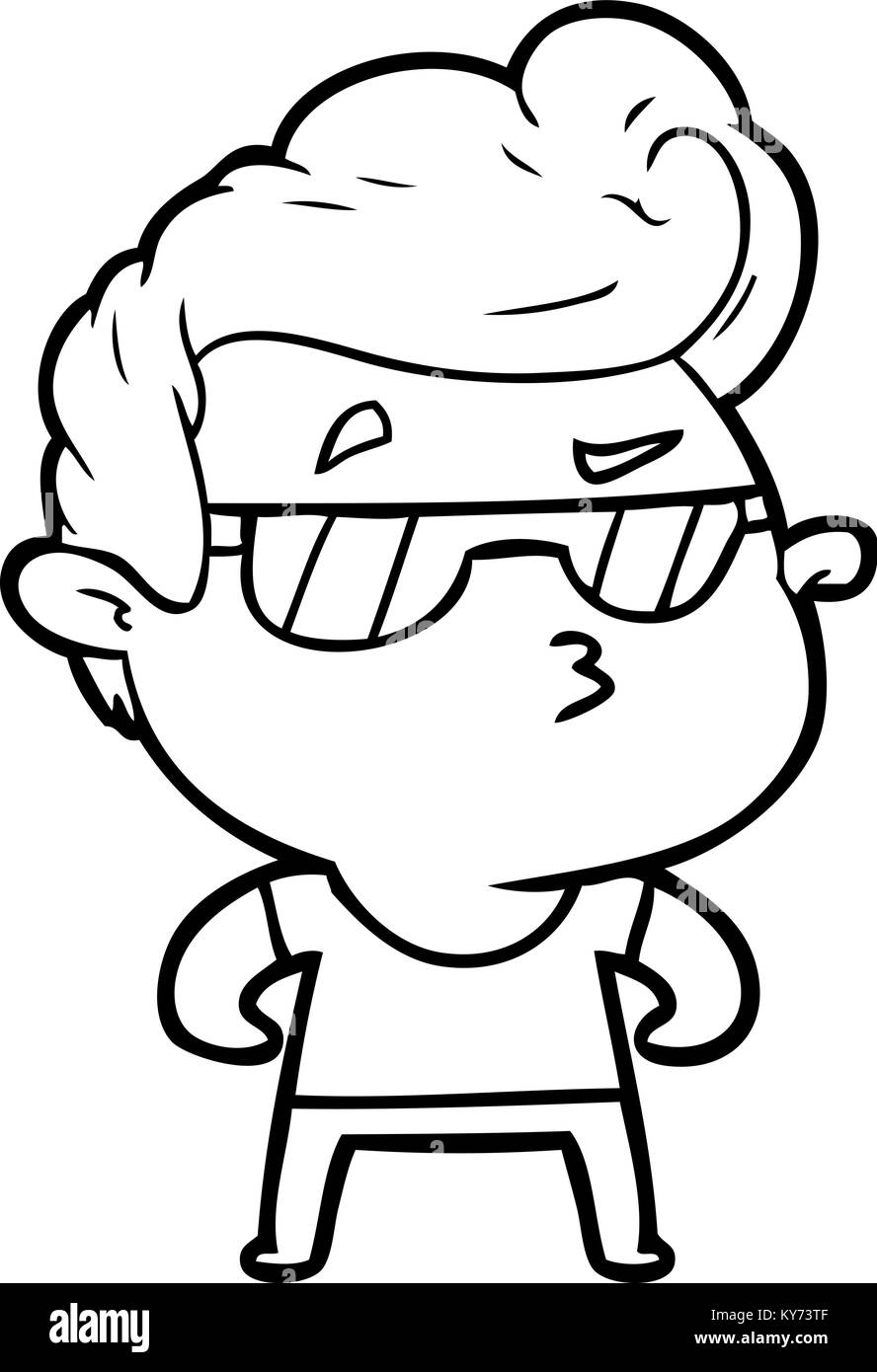 cartoon cool guy Stock Vector Image & Art - Alamy