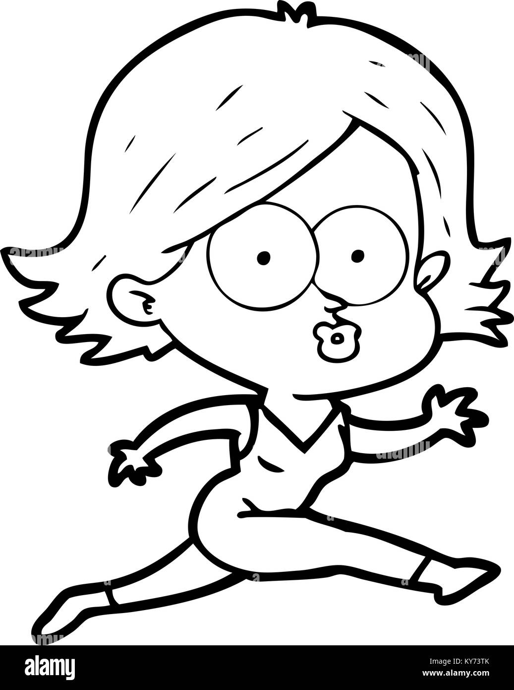 cartoon girl pouting Stock Vector Image & Art - Alamy