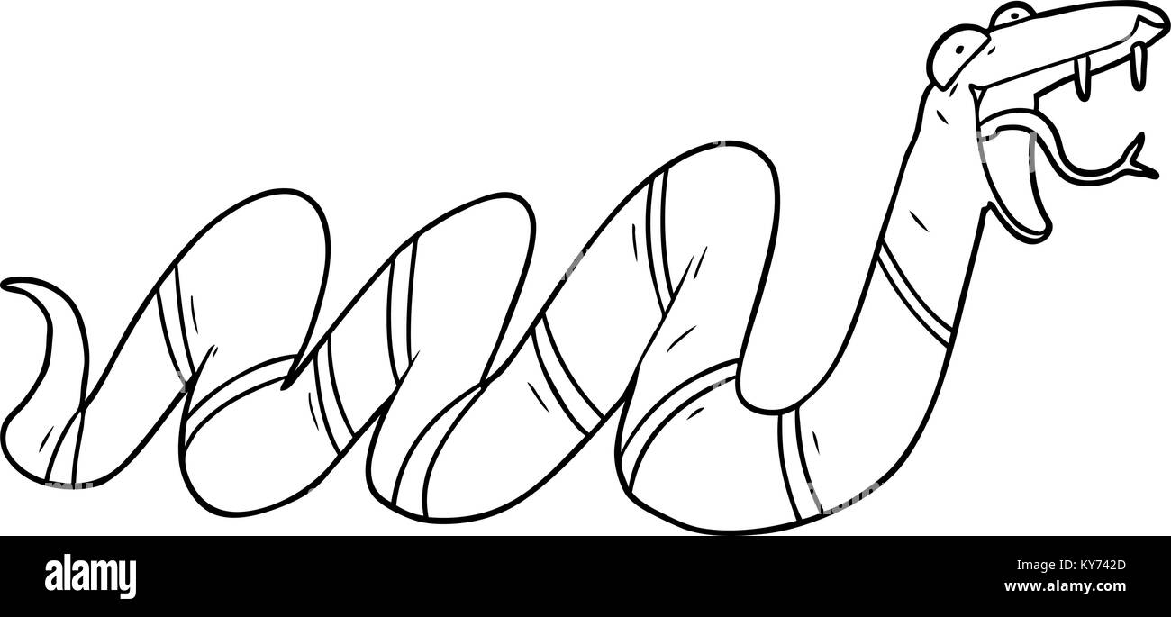 cartoon crawling snake Stock Vector Image & Art - Alamy