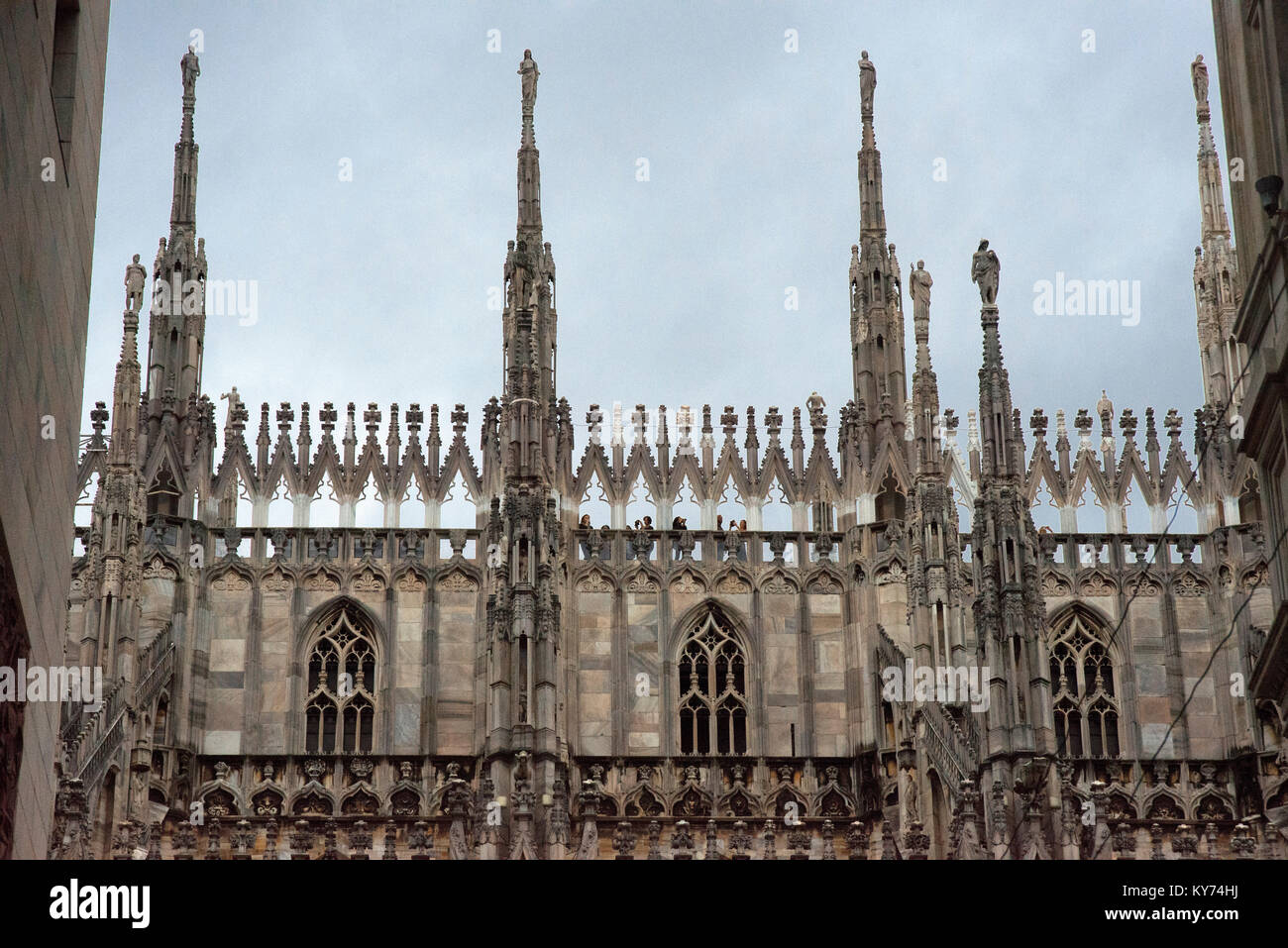 Front of Milan Dome in the center of the city, Milan, Italy. Milan dome ...