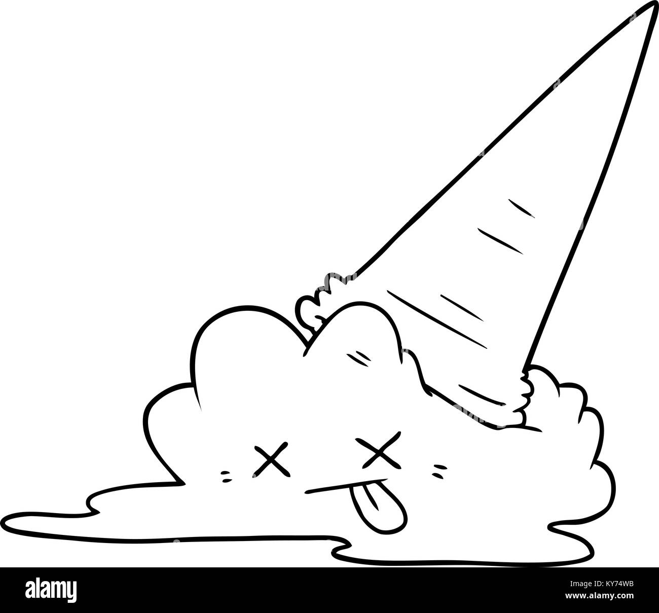 Ice cream splat illustration hi-res stock photography and images - Alamy