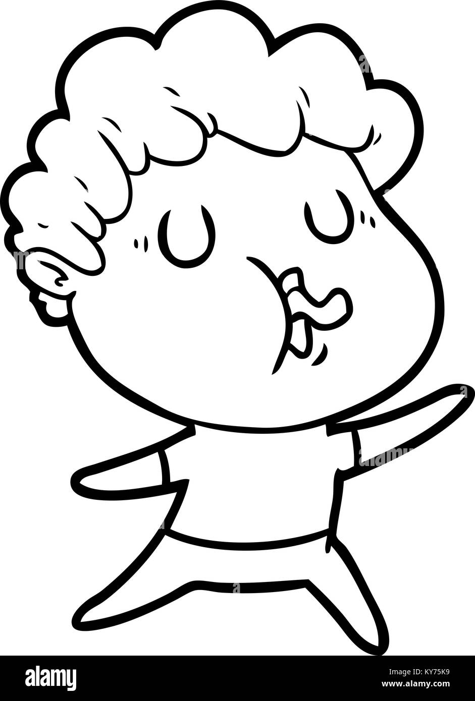 cartoon man singing Stock Vector Image & Art - Alamy