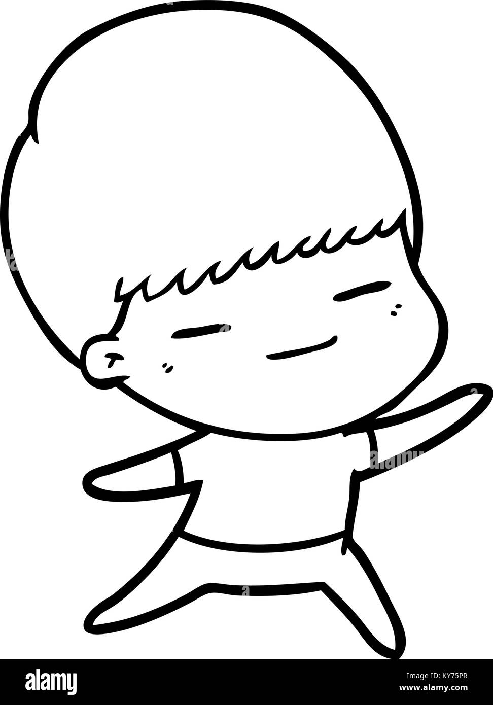 cartoon smug boy Stock Vector Image & Art - Alamy
