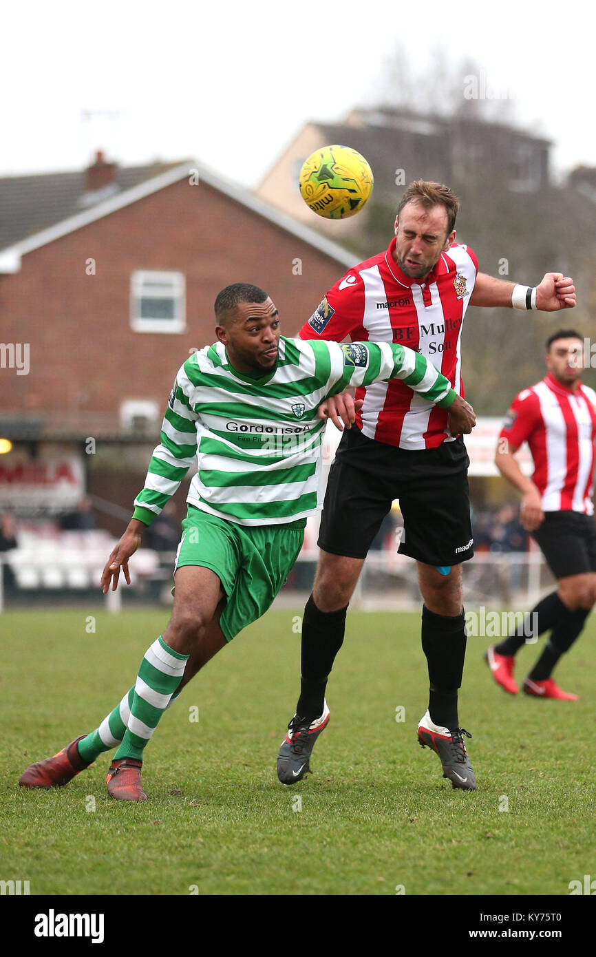 Elliot Styles of Hornchurch and Christian Assombalonga of Waltham Abbey ...