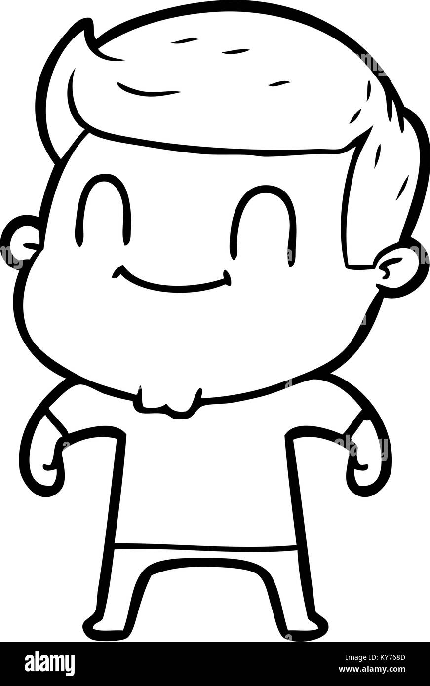 cartoon friendly man Stock Vector Image & Art - Alamy