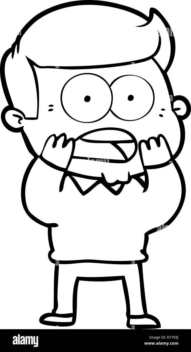 cartoon shocked man Stock Vector Image & Art - Alamy