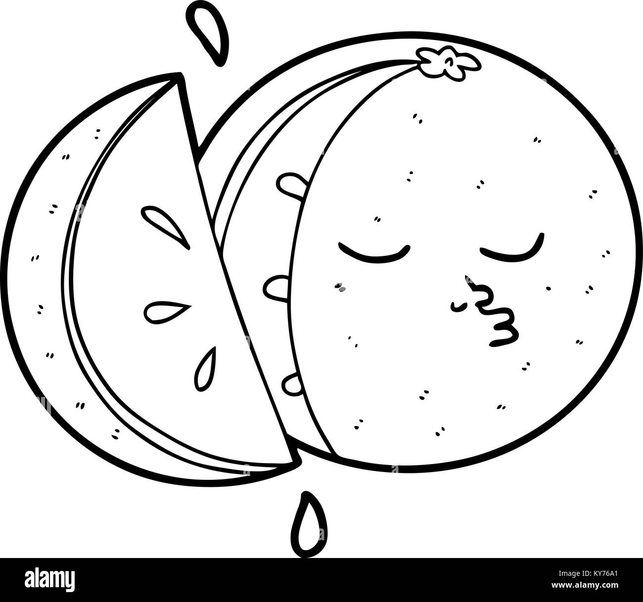 Orange fruit in hand Black and White Stock Photos & Images - Alamy