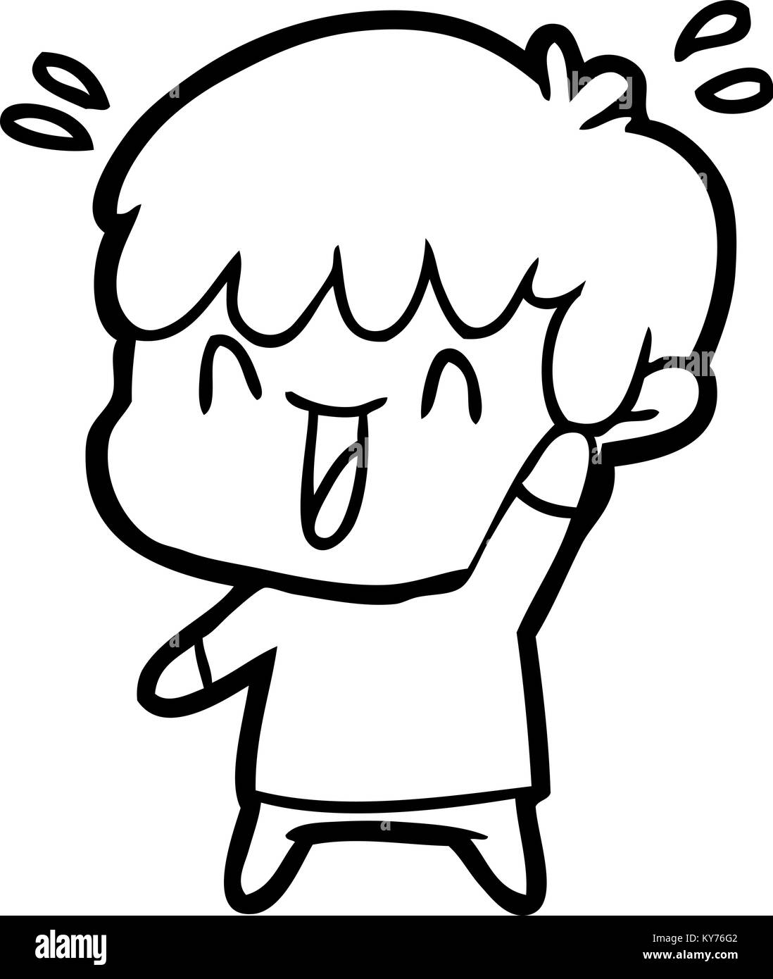 cartoon laughing boy Stock Vector Image & Art - Alamy