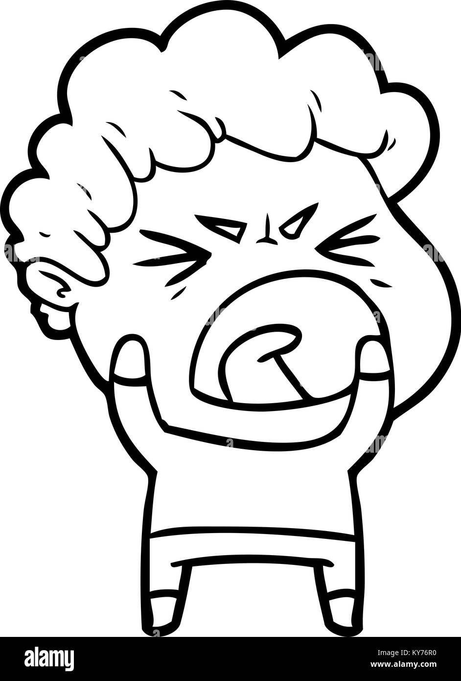 cartoon furious man Stock Vector Image & Art - Alamy