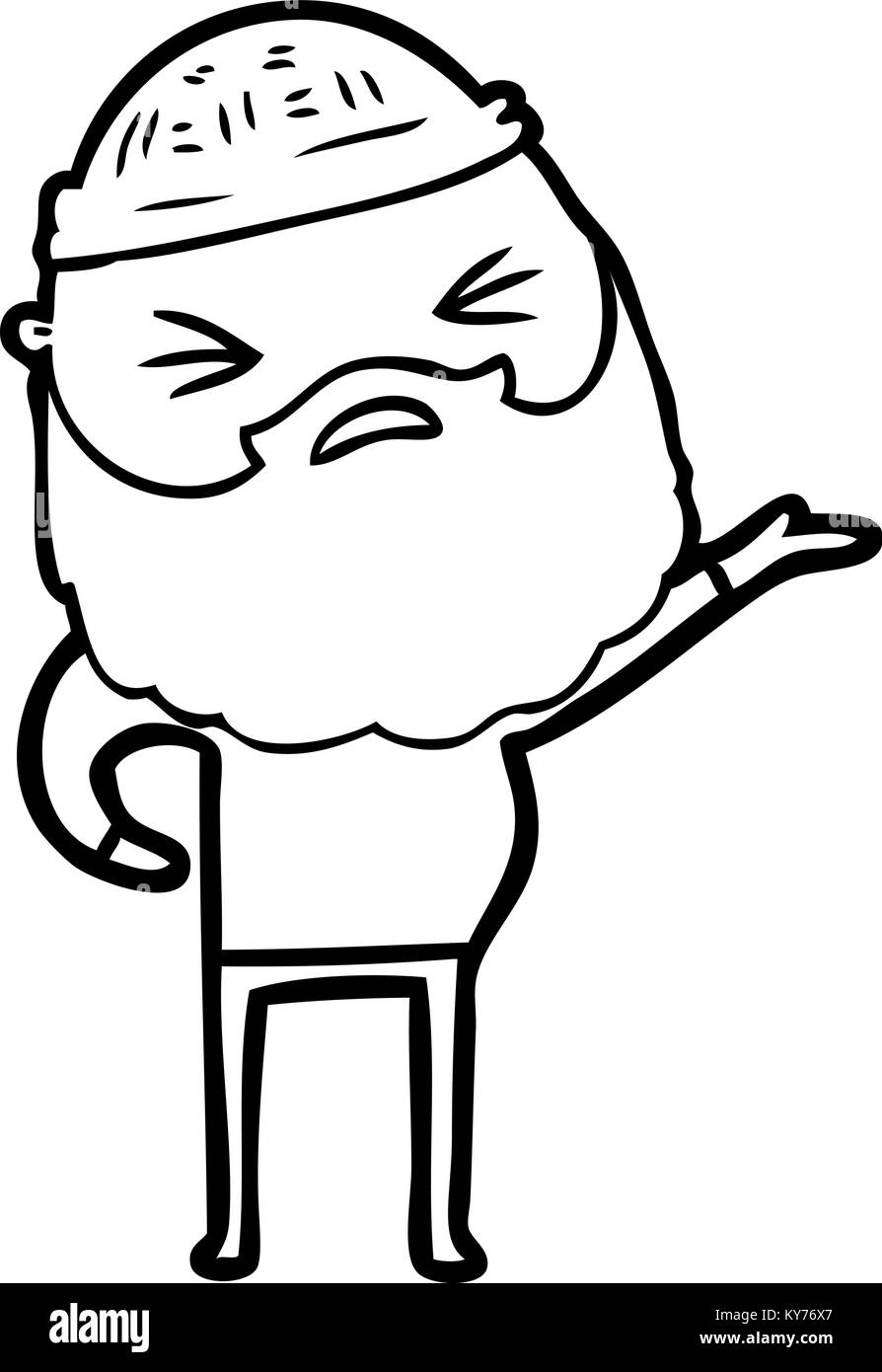 cartoon man with beard Stock Vector Image & Art - Alamy