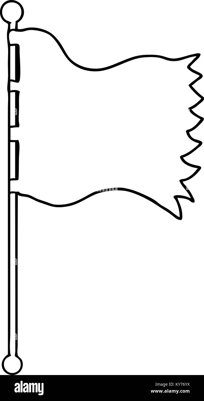 cartoon waving flag Stock Vector Image & Art - Alamy