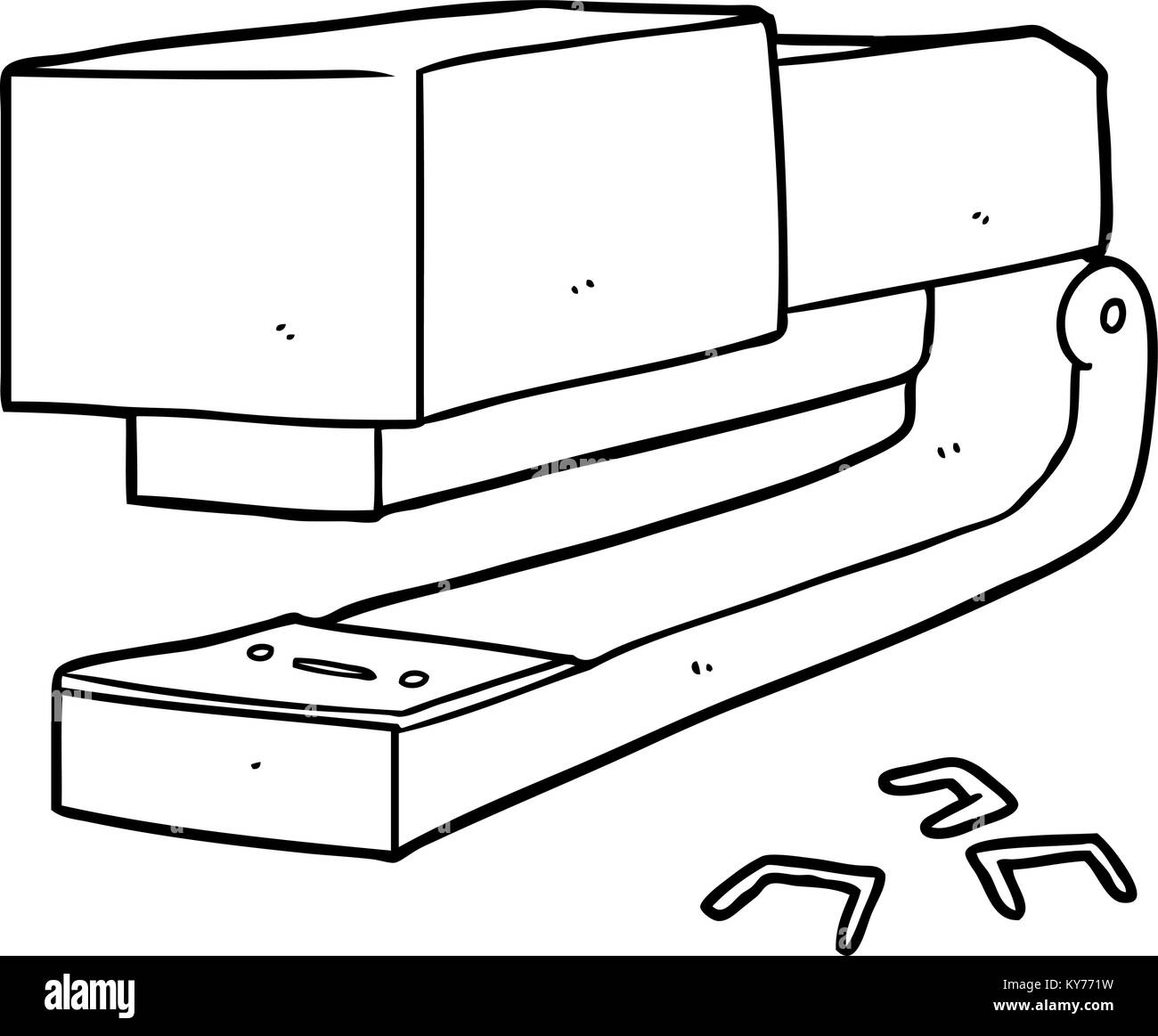 cartoon office stapler Stock Vector Image & Art - Alamy