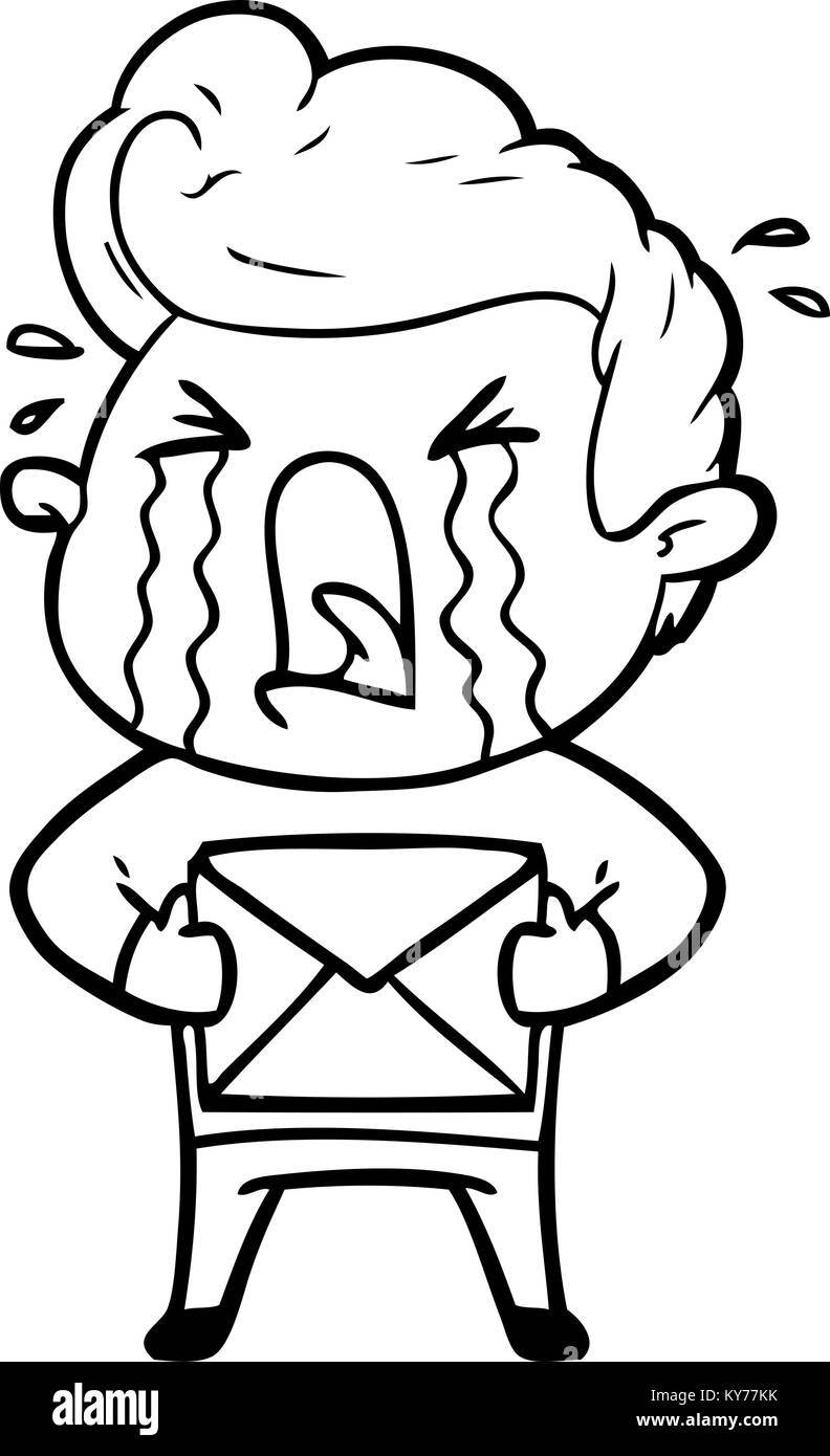 cartoon crying man Stock Vector Image & Art - Alamy