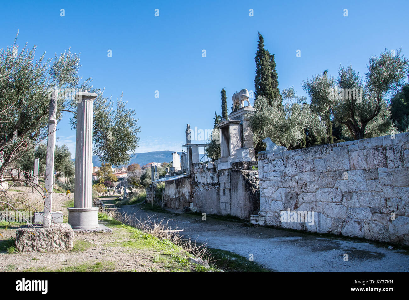 From the ancient cemetery of kerameikos hi-res stock photography and ...
