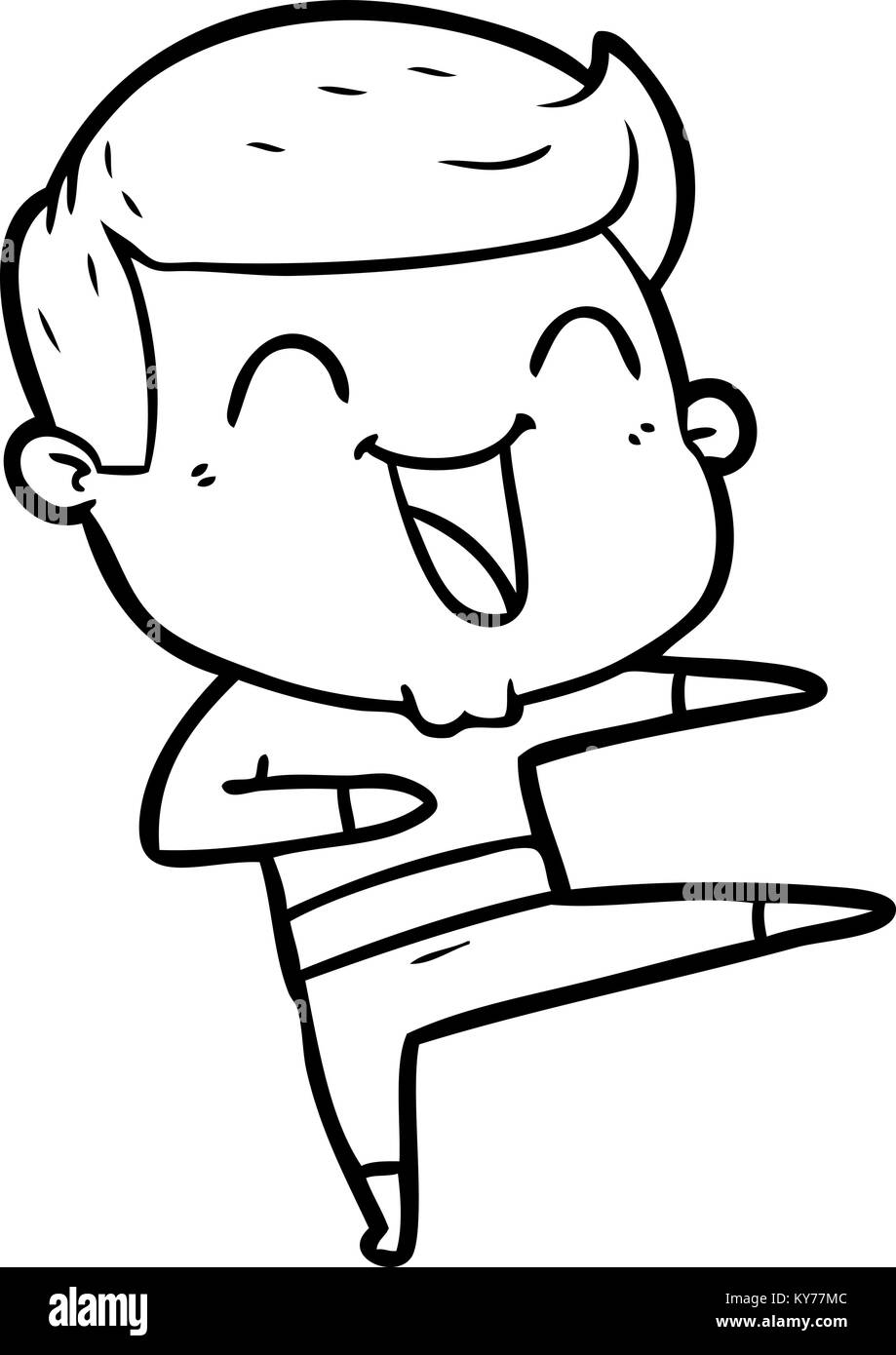 cartoon man laughing Stock Vector Image & Art - Alamy