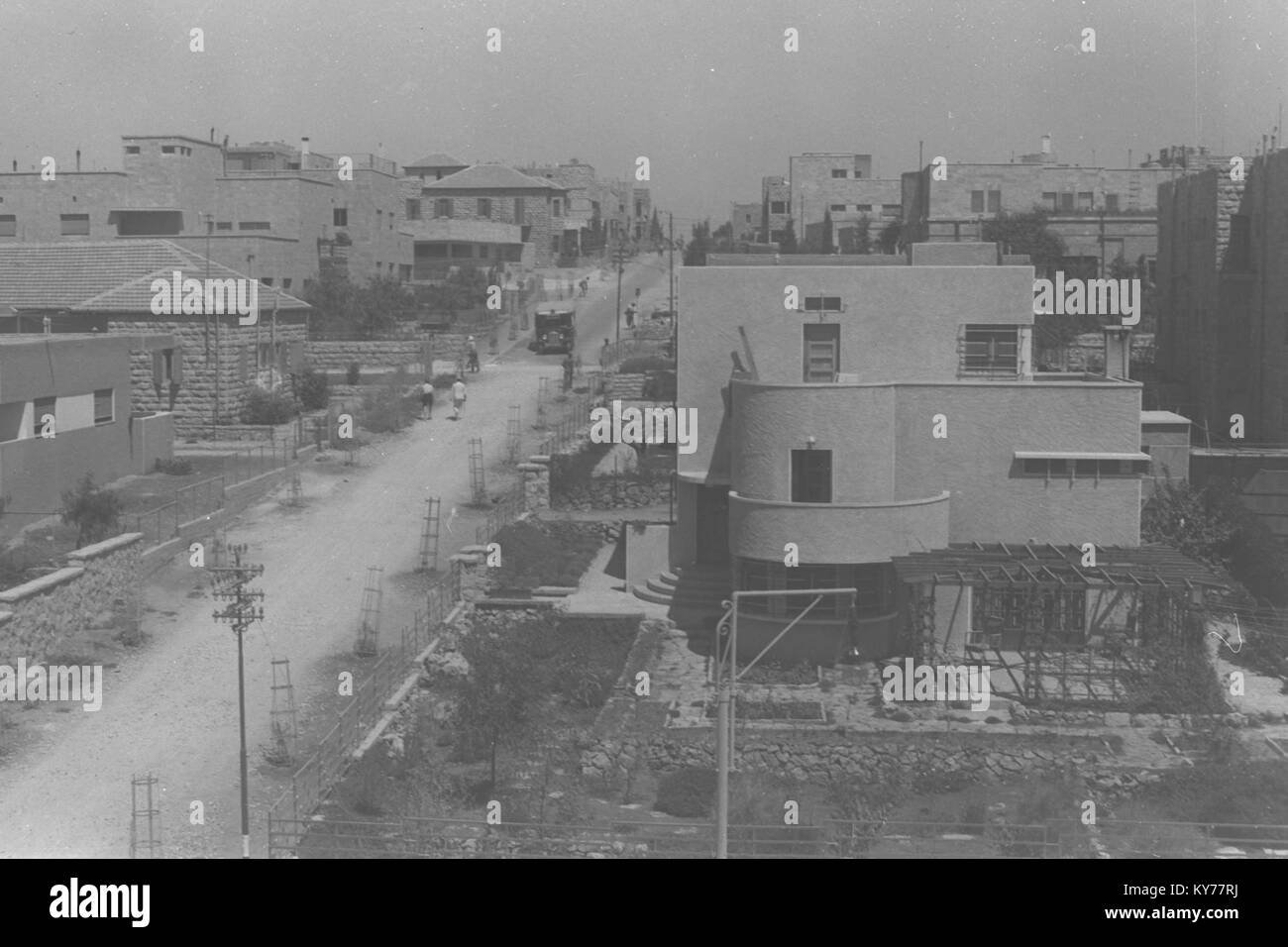 THE REHAVIA QUARTER IN JERUSALEM. שכונת רחביה בירושלים Stock Photo - Alamy
