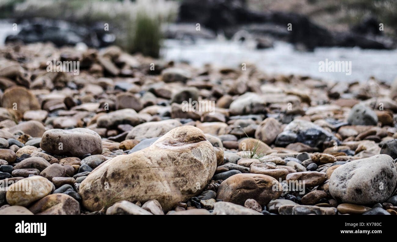 A rocky riverbed Stock Photo - Alamy