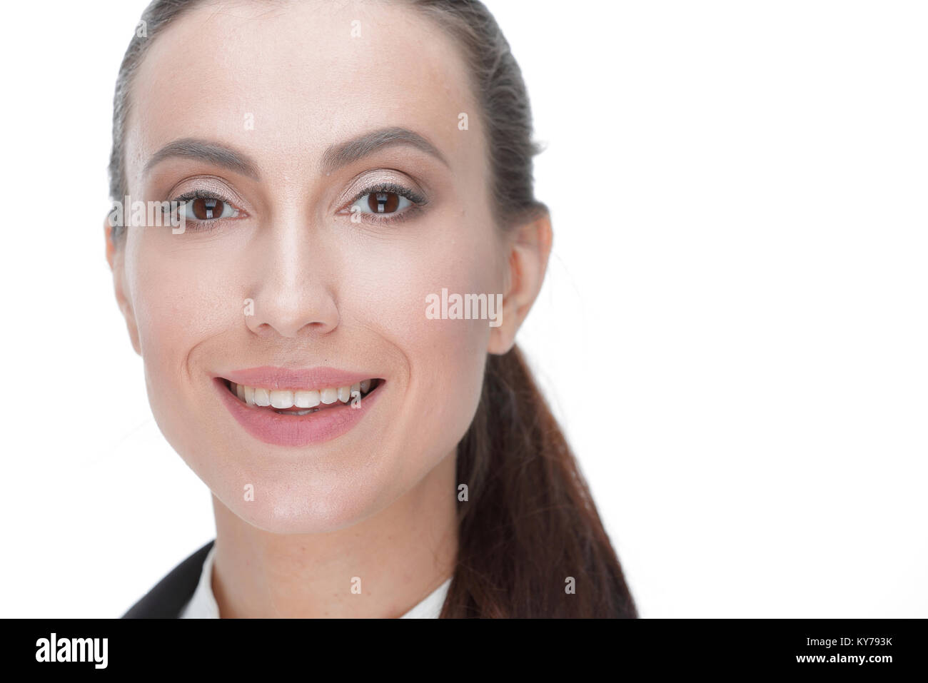 closeup. face of a woman employee of the office Stock Photo - Alamy