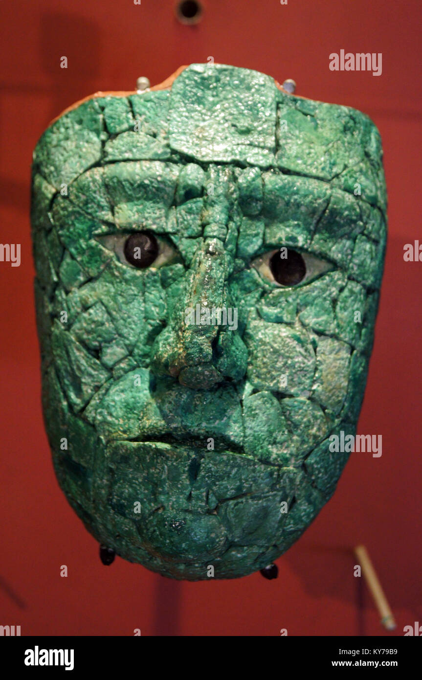 Green face of man in Palenque, Mexico Stock Photo - Alamy