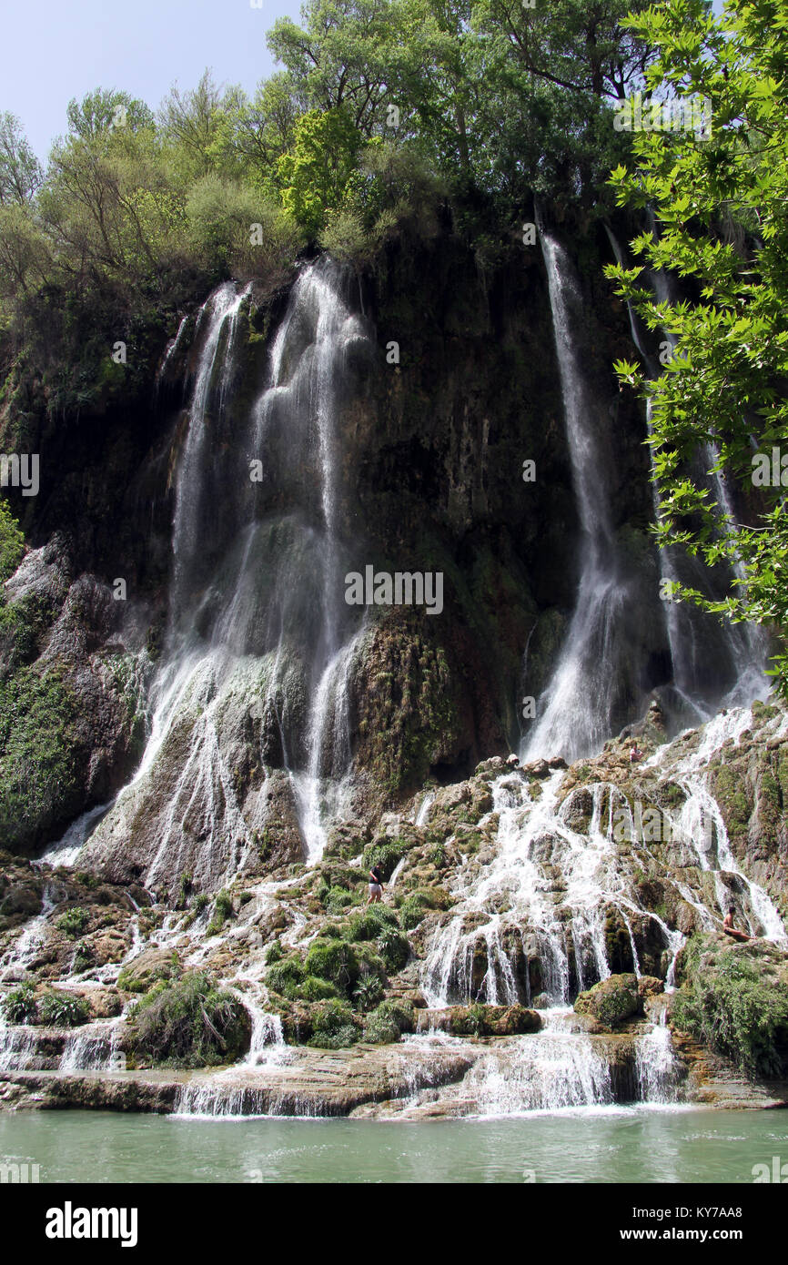 Waterfall near Bisheh village in Iran Stock Photo - Alamy