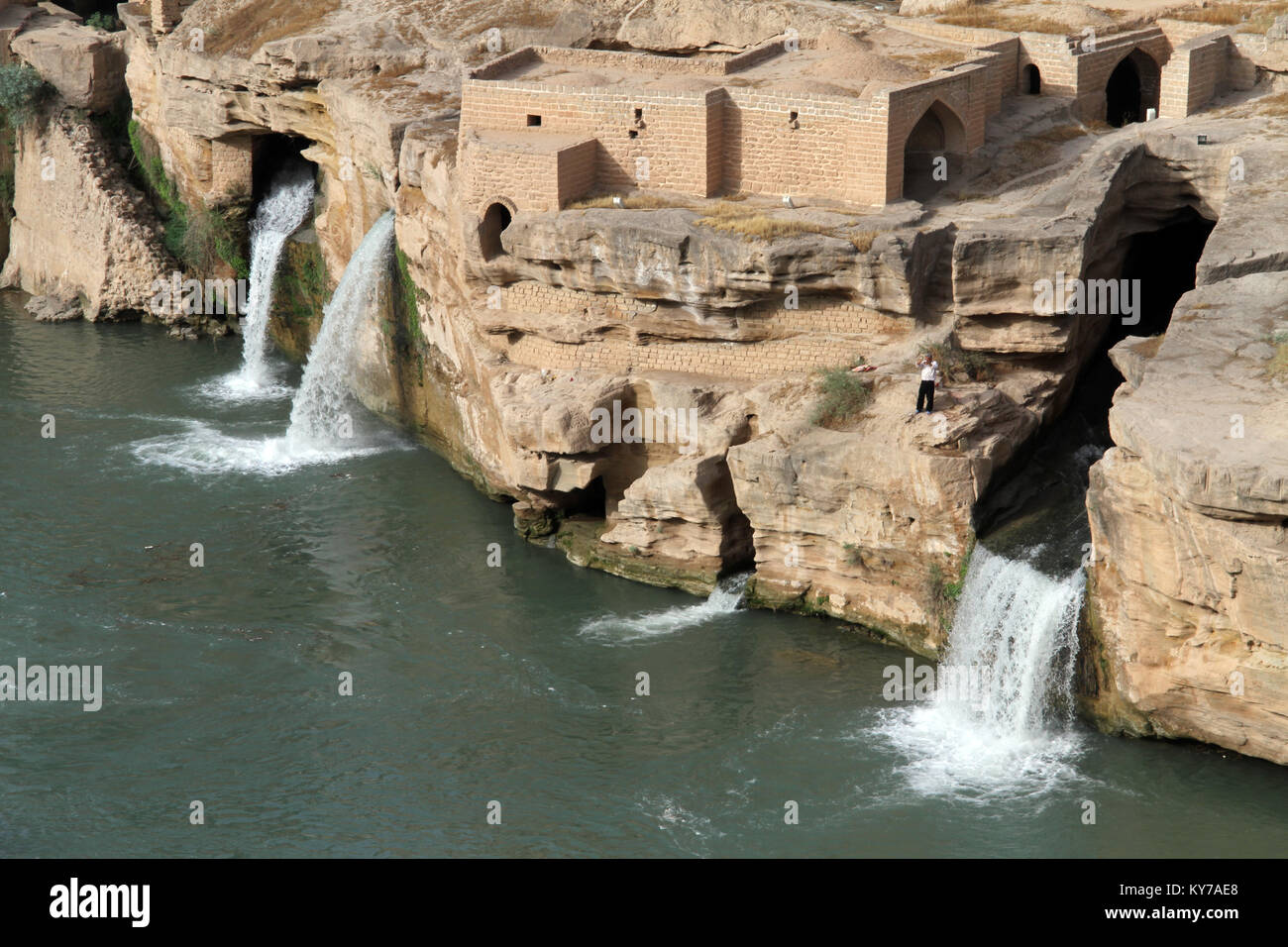 Waterfalls and ruins in Shushtar, Iran Stock Photo - Alamy