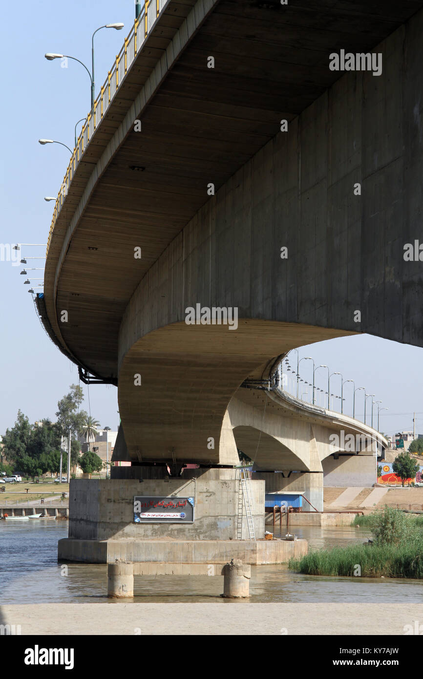 New cement bridge in Ahvaz, Iran Stock Photo - Alamy