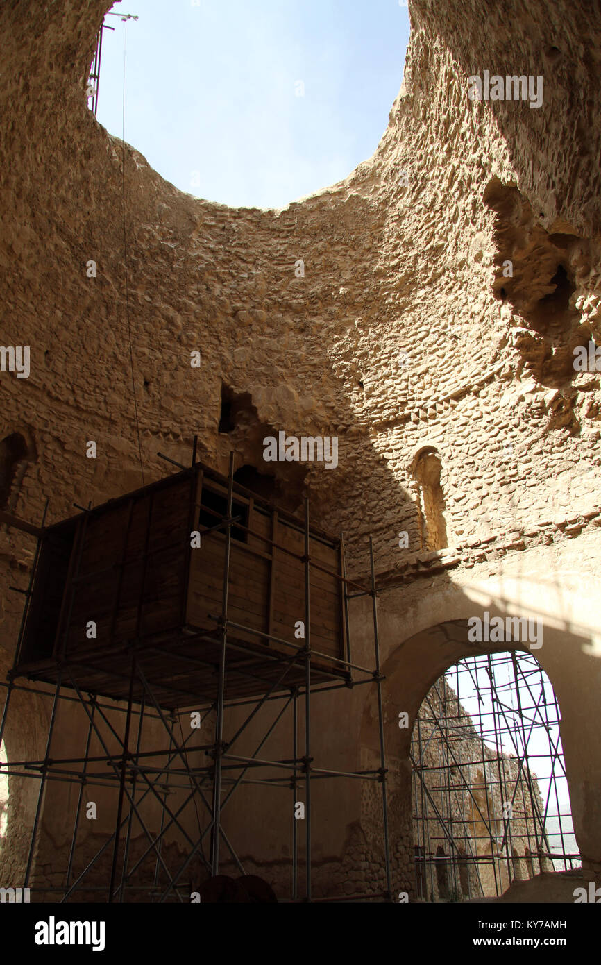 Inside zoroastrian temple Qal'eh-e Doktar in Firuz Abad near Shiraz ...