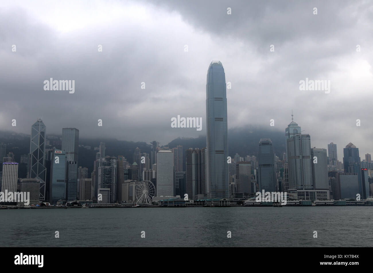 View across Victoria Harbour in Hong Kong Stock Photo - Alamy