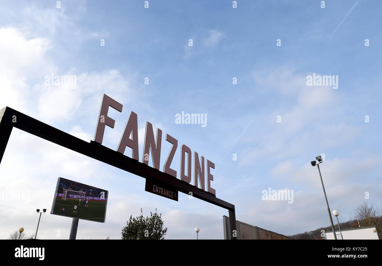 A general view of the Crystal Palace Fanzone during the Premier League ...