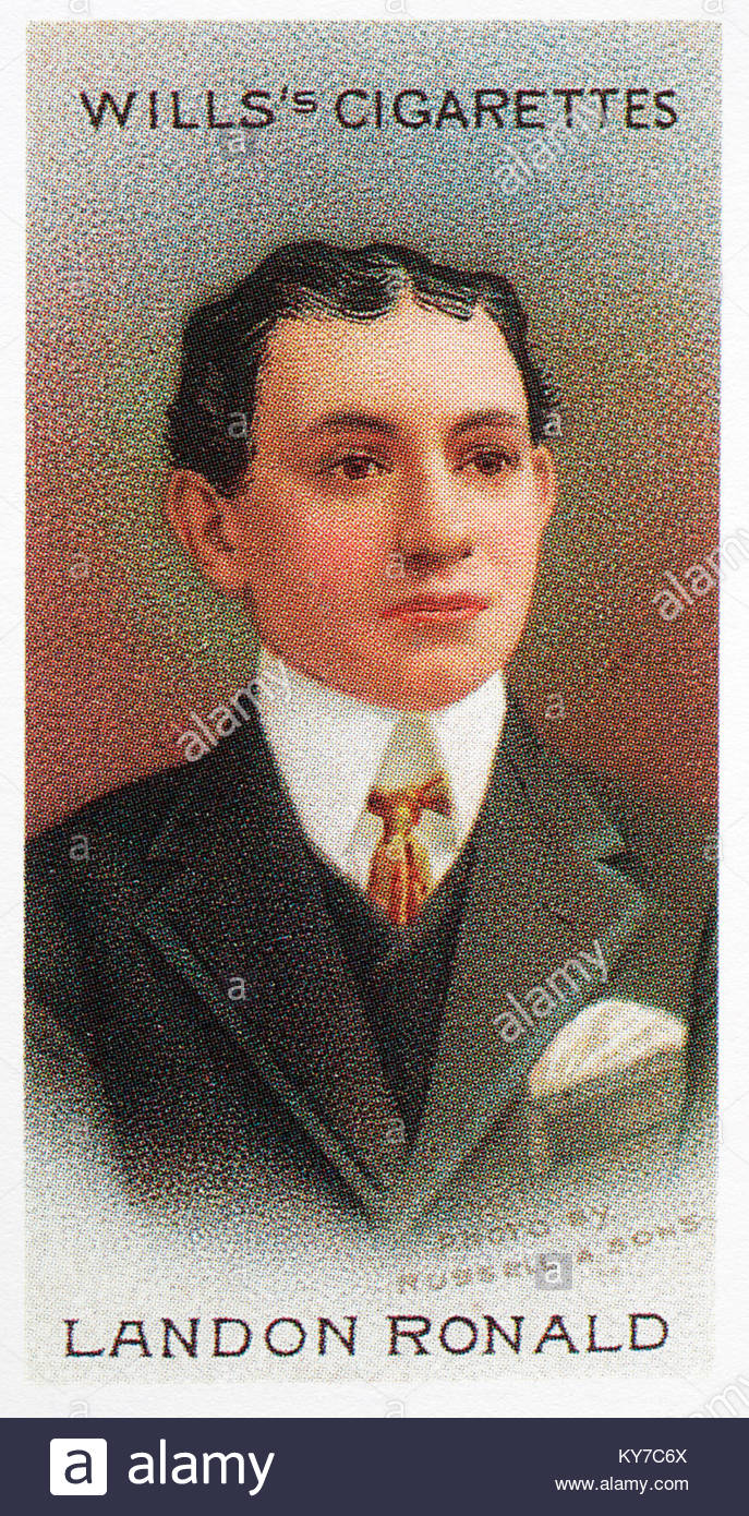 Landon Ronald was an English composer and pianist 1873 - 1938 Stock ...