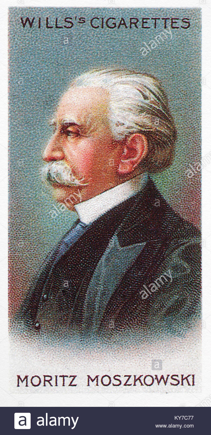 Moritz Moszkowski was a German composer and pianist 1854 - 1925 Stock ...