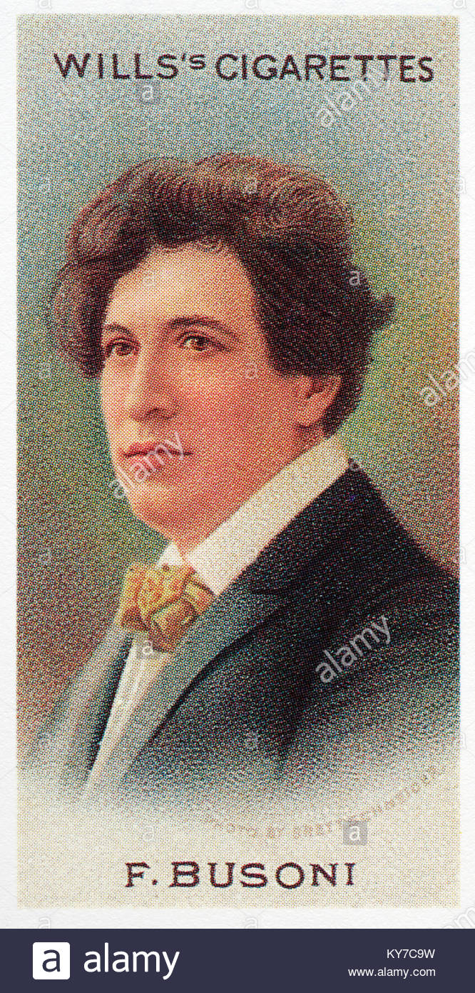 Ferruccio Busoni was an Italian composer and pianist 1866 - 1924 Stock ...