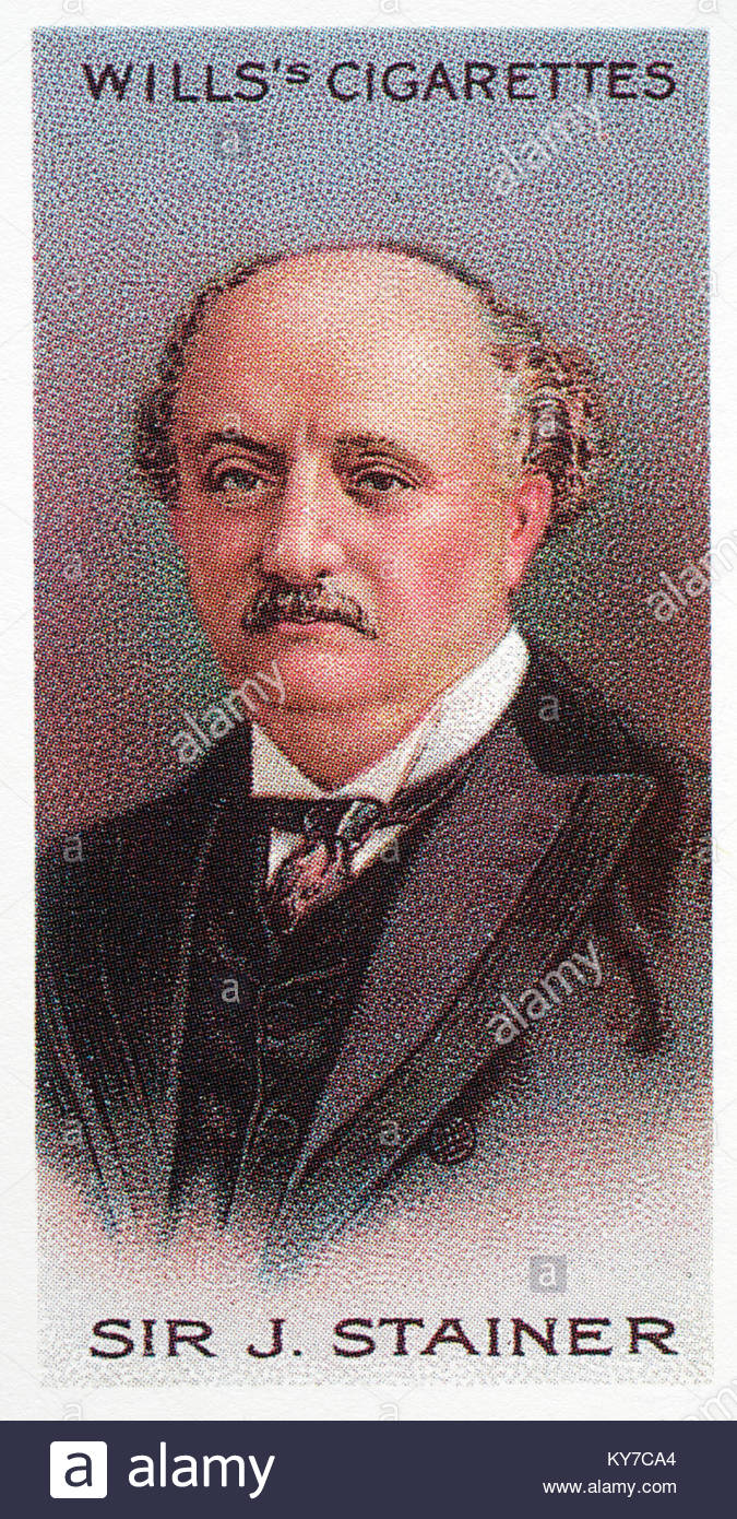 Sir John Stainer was an English composer and organist 1840 -1901 Stock ...