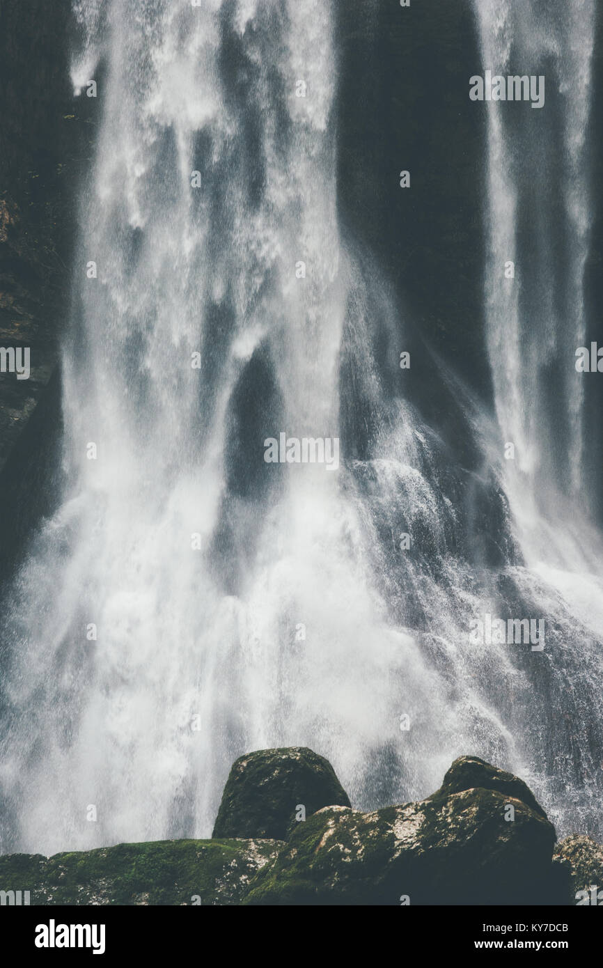 Aerial view big beautiful waterfall hi-res stock photography and images ...